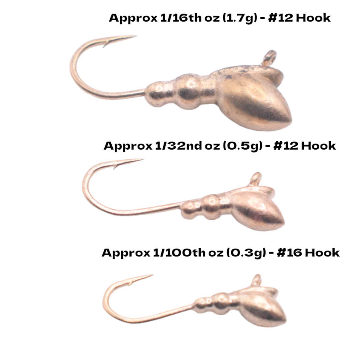 METALLIC GOLD ANT TUNGSTEN JIG – Ice Strong Outdoors